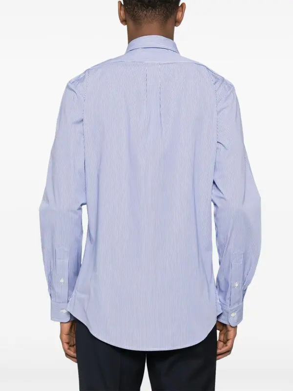 Polo Ralph Lauren Polo Pony Striped Cotton Shirt - Blue