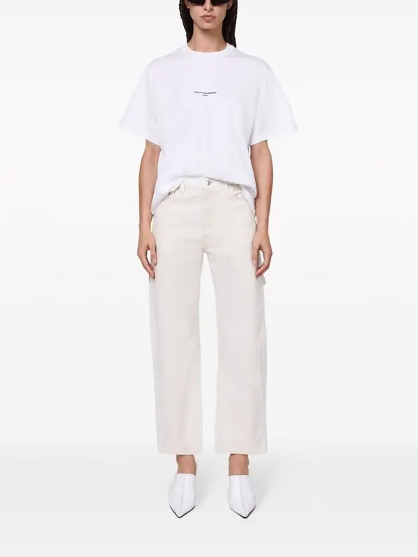 Stella McCartney High-waist Cropped Jeans - Neutrals