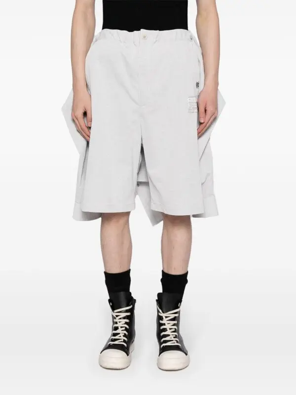 Mihara Yasuhiro Deconstructed Combo Cotton Shorts - Grey