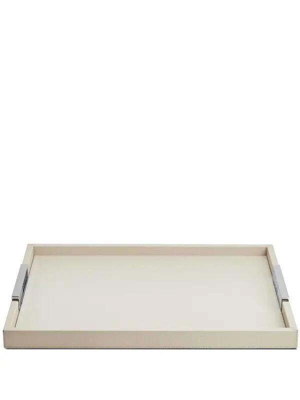 GIOBAGNARA Victor Leather Tray - Neutrals