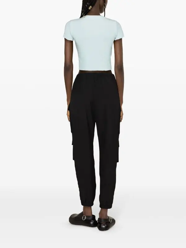 Moschino Logo-appliqué Cropped T-shirt