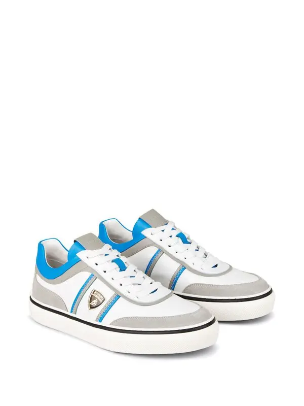 TOD'S Automobili Lamborghini Panelled Lace-up Sneakers - White