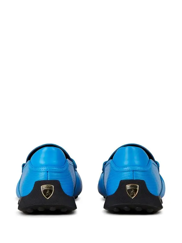 TOD'S X Automobili Lamborghini Leather Driving Loafers - Blue