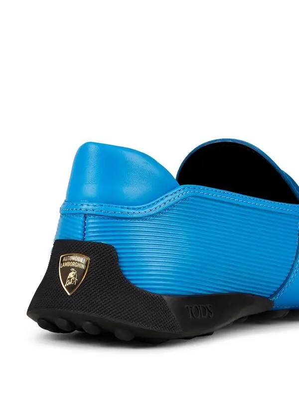 TOD'S X Automobili Lamborghini Leather Driving Loafers - Blue