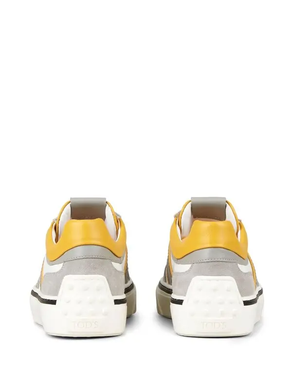 TOD'S Automobili Lamborghini Logo-debossed Low-top Sneakers - White