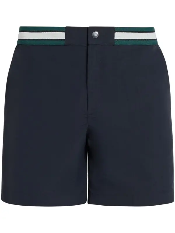 CHE Striped-waistband Deck Shorts - Black
