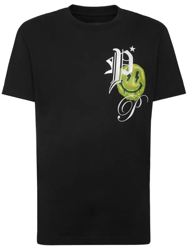 Philipp Plein Smile Logo-print T-shirt - Black