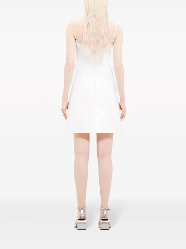 COURREGES Ellipse Crinkled Mini Dress