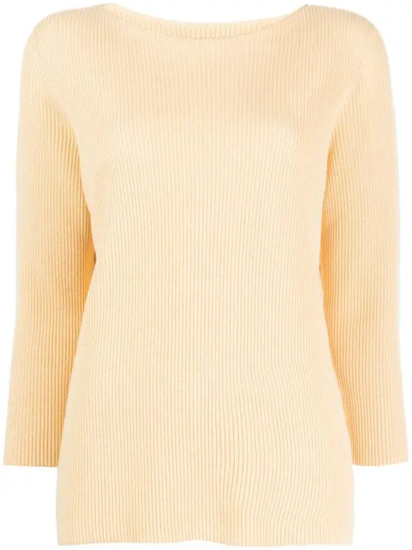 Fabiana Filippi Ribbed Knit Sweater - Yellow