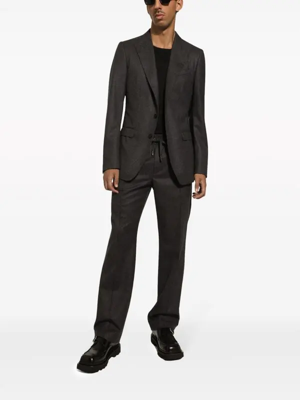 Dolce & Gabbana Single-breasted Virgin-wool Blazer - Grey