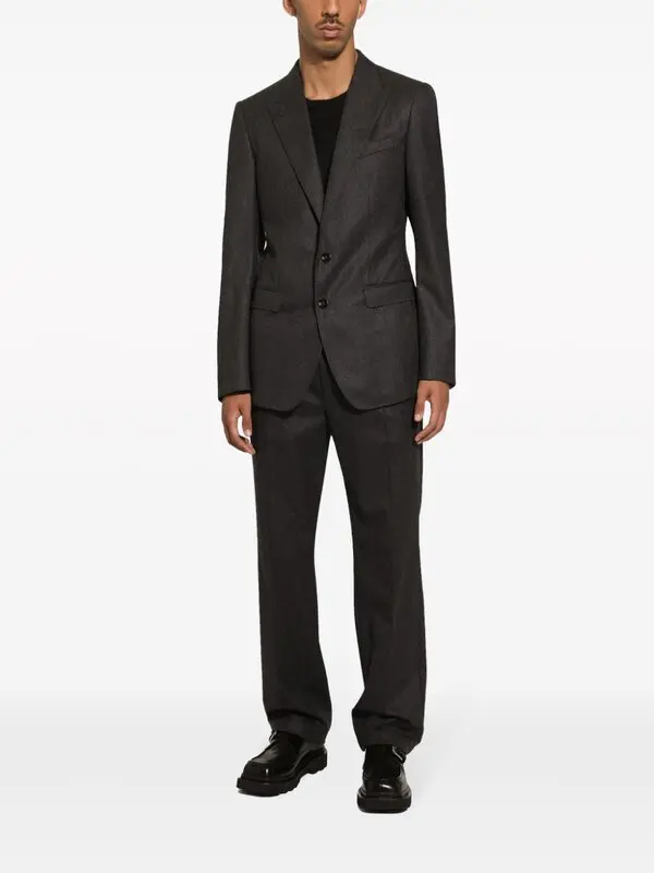 Dolce & Gabbana Single-breasted Virgin-wool Blazer - Grey