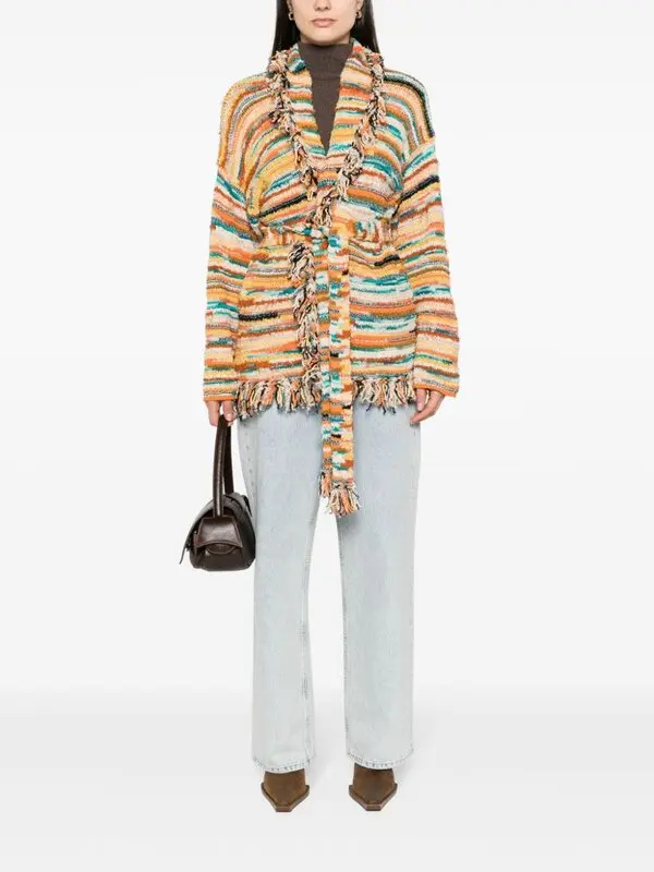 Alanui Madurai Striped Cardigan
