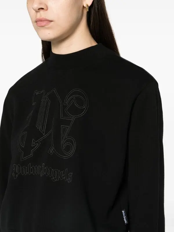 Palm Angels Monogram Statement Sweatshirt