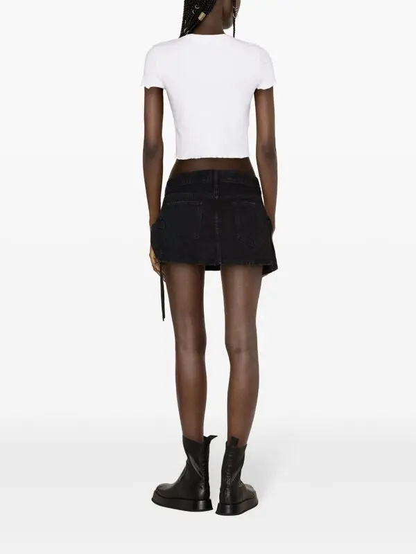 Moschino Logo-appliqué Cropped T-shirt - White