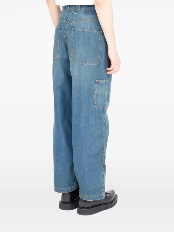 MAISON MARGIELA Mid-rise Wide-leg Jeans - Blue