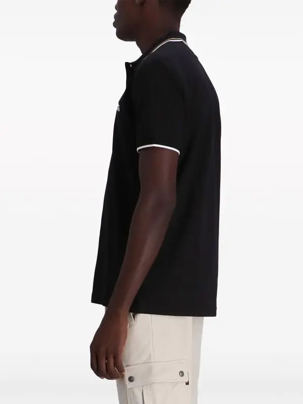 BOSS Paddy Curved Polo Shirt - Black