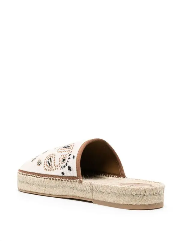 Alanui Bandana-jacquard Espadrilles - Neutrals