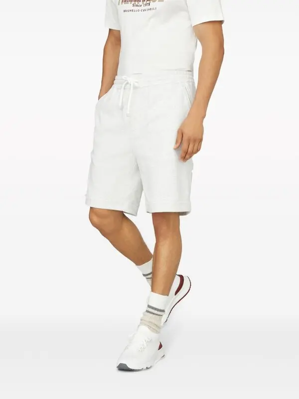 Brunello Cucinelli Drawstring-waist Jersey Track Shorts