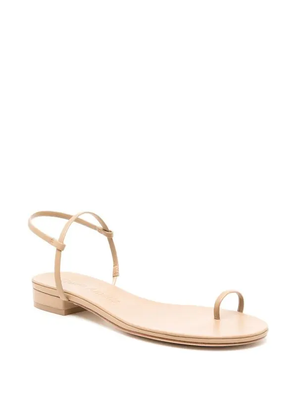 Studio Amelia Edith Leather Flat Sandals