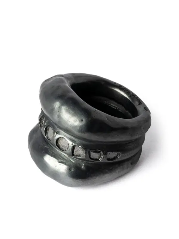PARTS OF FOUR Stack Sterling Silver Diamond Ring