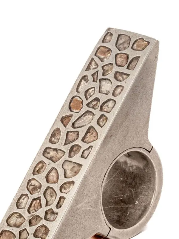 PARTS OF FOUR Sistema Sterling Diamond Ring
