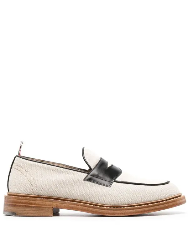Thom Browne Colour-block Penny Loafers