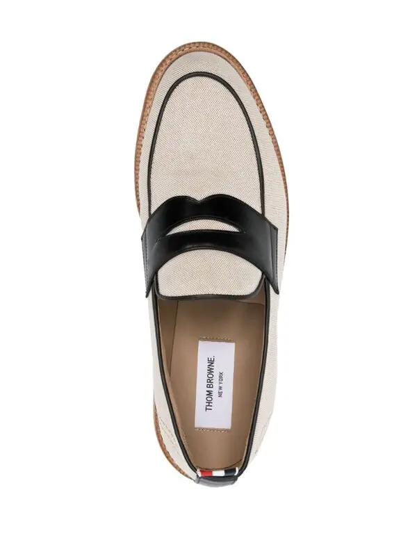 Thom Browne Colour-block Penny Loafers