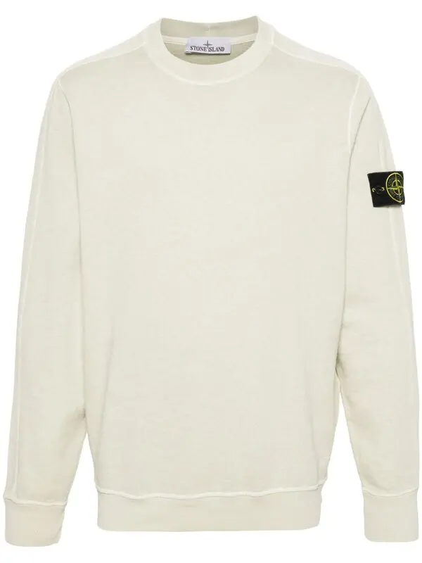 Stone Island Compass-badge Cotton Sweatshirt