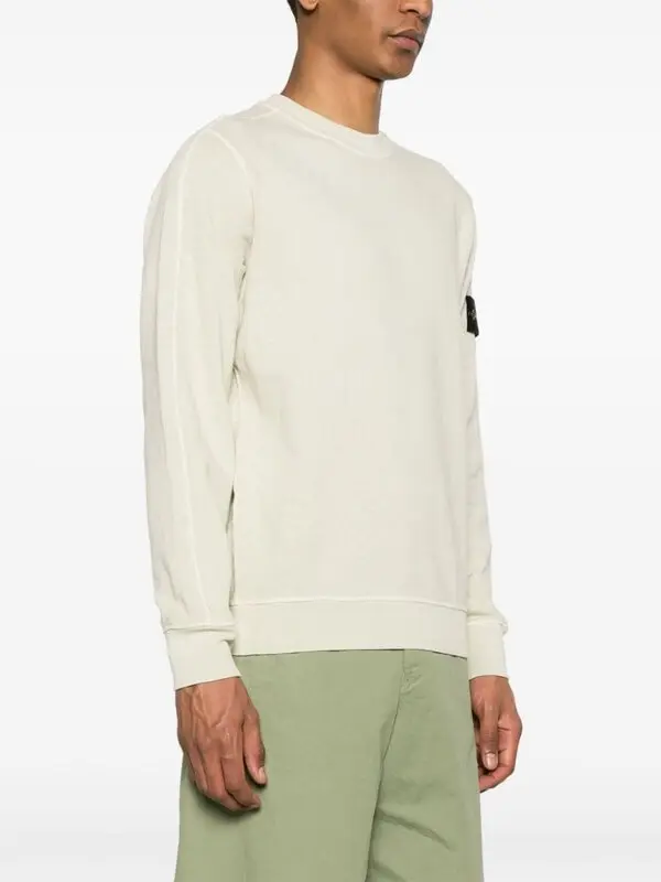 Stone Island Compass-badge Cotton Sweatshirt