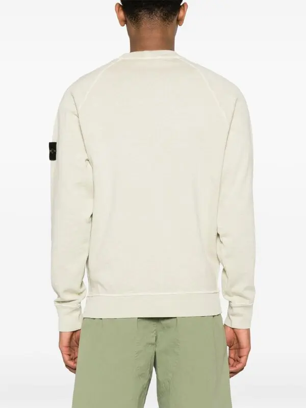 Stone Island Compass-badge Cotton Sweatshirt
