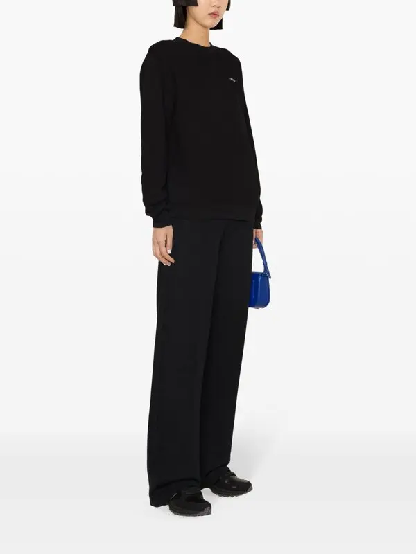 Off-White Arrows-print Cotton Sweatshirt - Black