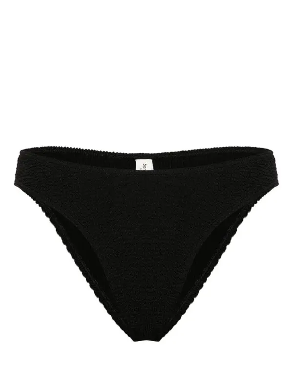 Bond Eye Christy Seersucker Bikini Bottom - Black