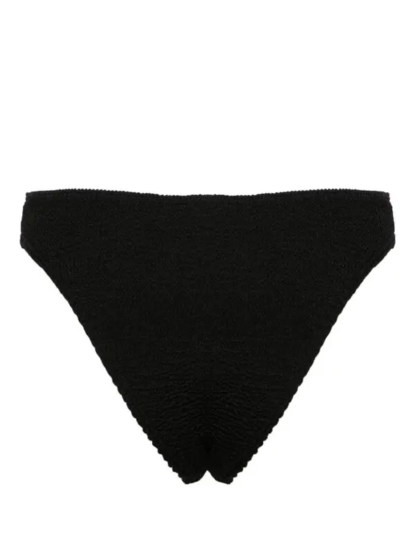 Bond Eye Christy Seersucker Bikini Bottom - Black