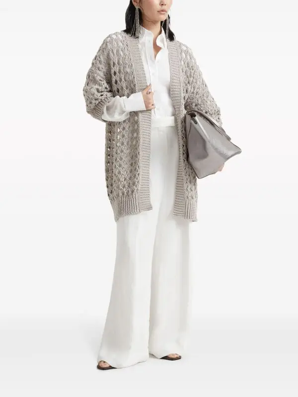 Brunello Cucinelli Open-knit Cardigan