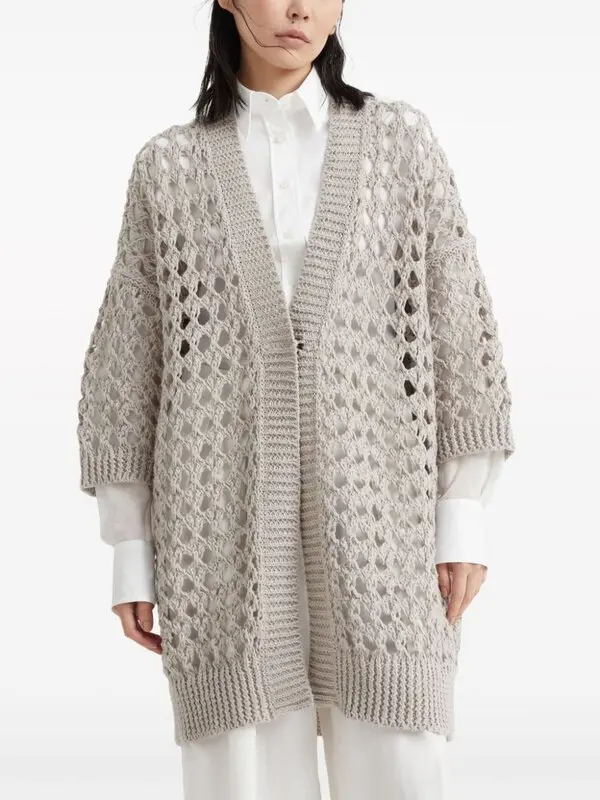 Brunello Cucinelli Open-knit Cardigan