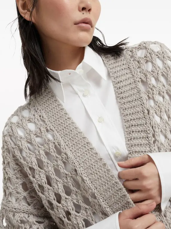 Brunello Cucinelli Open-knit Cardigan
