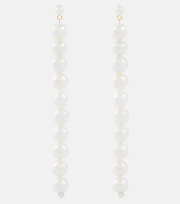 Magda Butrym Pearl Drop Earrings - White