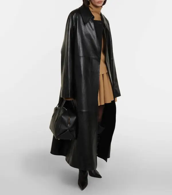 Khaite Maeve Medium Leather Tote Bag