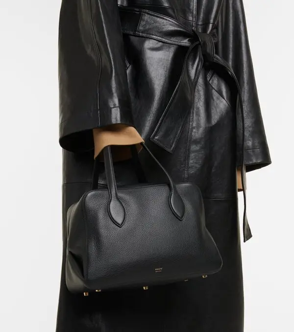 Khaite Maeve Medium Leather Tote Bag