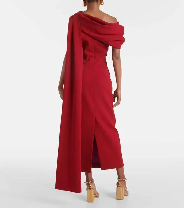ROKSANDA Maite Asymmetric Caped Gown