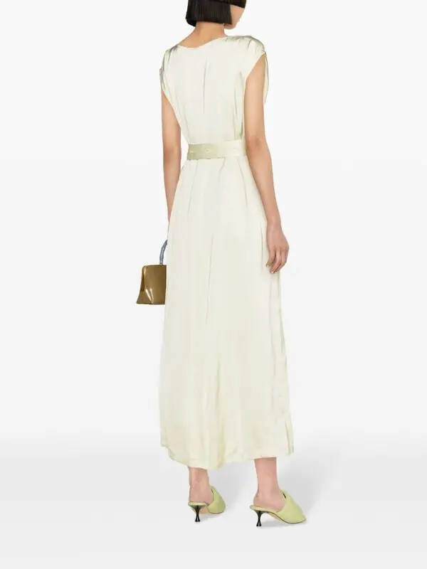 Fabiana Filippi Belted Satin Midi Dress