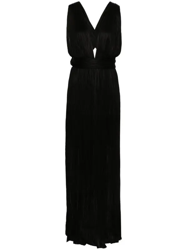 MARIA LUCIA HOHAN Kim Plissé Maxi Dress