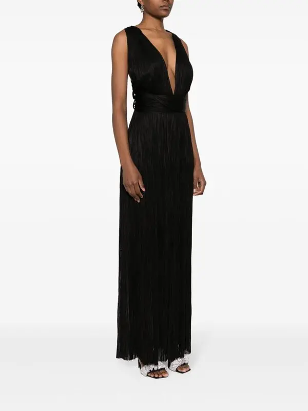 MARIA LUCIA HOHAN Kim Plissé Maxi Dress