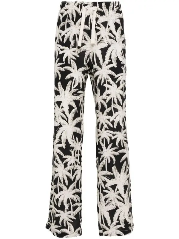 Palm Angels Palm-tree Print Loose Trousers