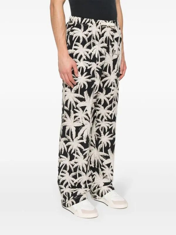 Palm Angels Palm-tree Print Loose Trousers