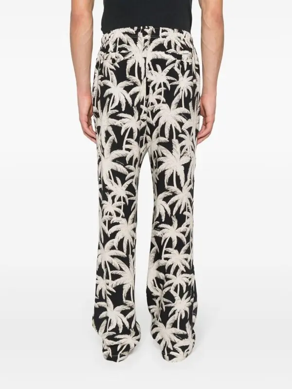 Palm Angels Palm-tree Print Loose Trousers
