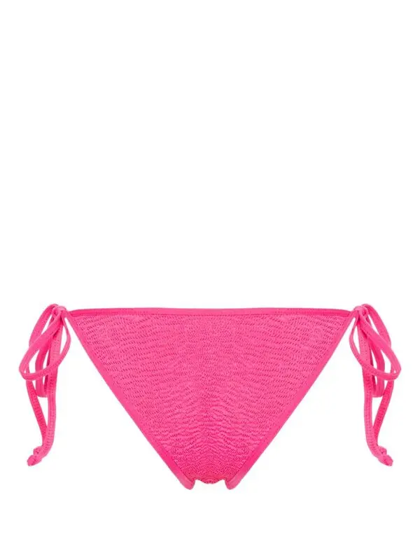Bond Eye Anisha Seersucker Bikini Bottom - Pink