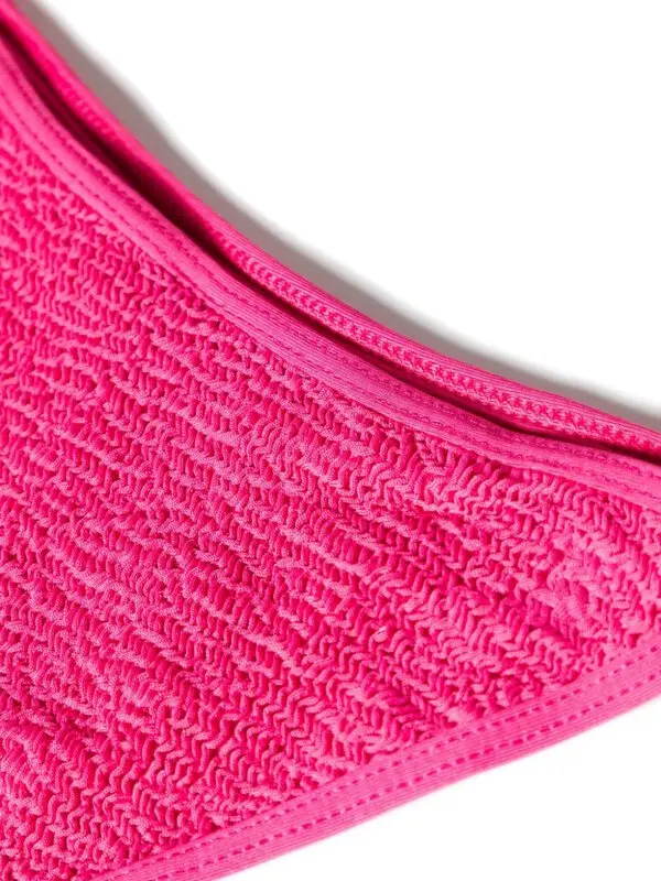 Bond Eye Anisha Seersucker Bikini Bottom - Pink