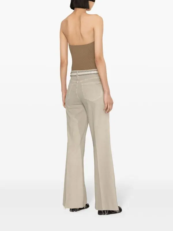 MOTHER The Roller Fray Flared Jeans