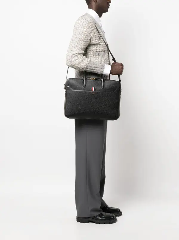 Thom Browne Grosgrain-loop Tote
